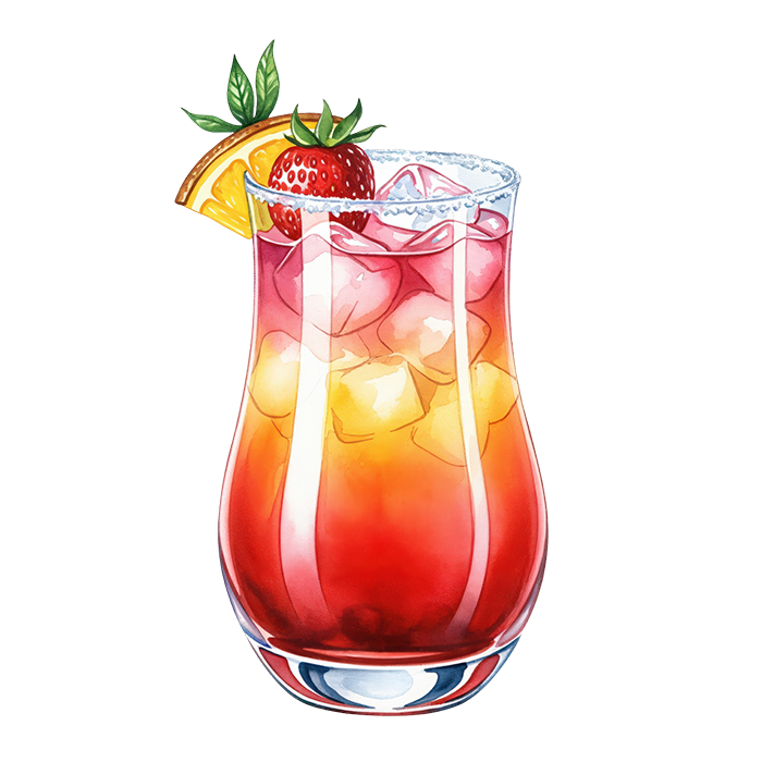 Strawberry Hibiscus Tiki Cooler Mocktail – Landrace Origins Goods + Supply